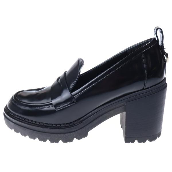 [商品番号]9026C250017[ブランド]Sergio Rossi（セルジオロッシ）[モデル]SR JOAN ブラッシュドレザー ヒールローファー レディース ブラック B00101[販売店舗]BRING オンラインショップ