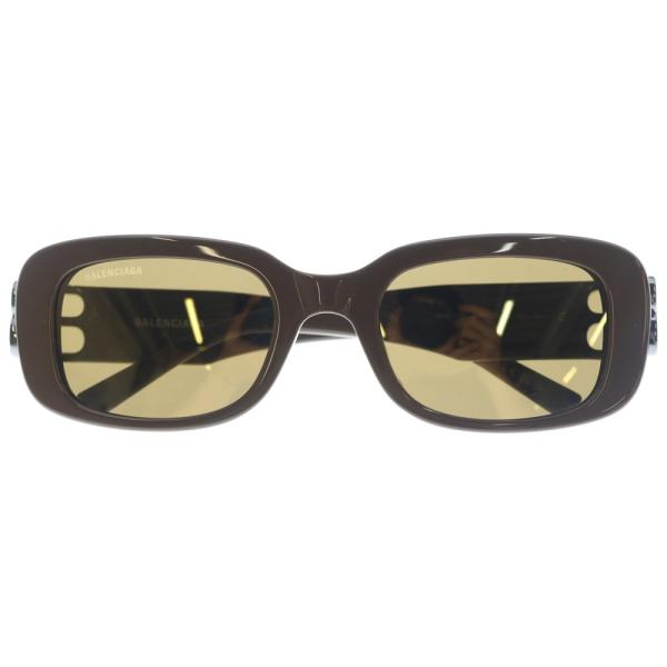 [商品番号]9026C260180[ブランド]BALENCIAGA（バレンシアガ）[モデル]BB0310SK 004 テンプルBBロゴ スクエアシェイプ カラーレンズ サングラス アイウェア メガネ ブラウン[販売店舗]BRING渋谷ANNEX店