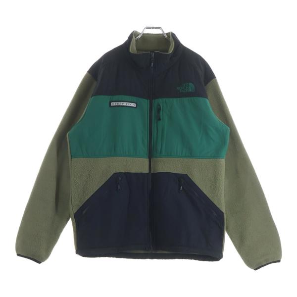 [商品番号]9026D060147[ブランド]THE NORTH FACE（ザノースフェイス）[モデル]STEEP TECH ZIP FLEECE スティープ テック ジップアップフリースジャケット グリーン/ブラック NA62001[販売...