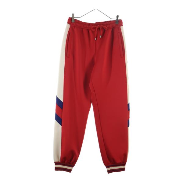[商品番号]9026D190010[ブランド]GUCCI（グッチ）[モデル]Neoprene Track Webbed Pant サイドロゴ トラックパンツ レッド 715190 XJETH[販売店舗]BRING福岡天神店