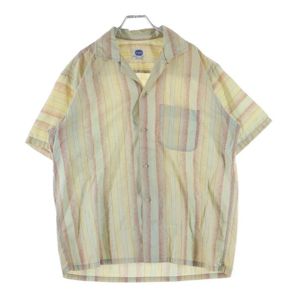 [商品番号]9026E180037[ブランド]VINTAGE（ヴィンテージ）[モデル]50-60S PILGRIM ピルグリム USA製 ストライプデザイン オープンカラー 半袖シャツ マルチカラー[販売店舗]BRING オンラインショップ