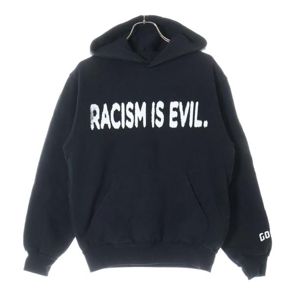 [商品番号]9225H190039[ブランド]SIMPLE GOSPEL（シンプルゴスペル）[モデル]RACISM IS EVIL フロントプリント プルオーバー スウェットパーカー フーディ ブラック[販売店舗]BRING 新宿店