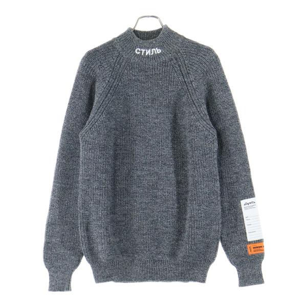 [商品番号]9225I240005[ブランド]HERON PRESTON（ヘロンプレストン）[モデル]20AW リブエンブロイダリー モックネック ニットセーター グレー HMHF001F20KNI001[販売店舗]AWESOME VINT...