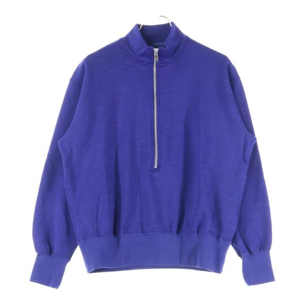 [商品番号]9225J010046[ブランド]YOAK（ヨーク）[モデル]24AW 3/4 ZIP PULLOVER SWEAT SHIRT ジップ プルオーバー スウェット シャツ トレーナー ブルー[販売店舗]BRING大宮店