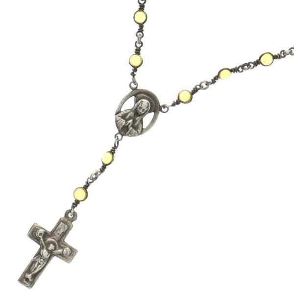 [商品番号]9225J240164[ブランド]NO BRAND（ノーブランド）[モデル]VISCERAL Melt Glass Rosario Necklace ヴィセラル ロザリオチェーンネックレス イエロー[販売店舗]BRING オンラ...