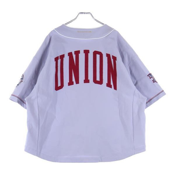 [商品番号]9225K180057[ブランド]UNION（ユニオン）[モデル]24SS MARKHAM JERSEY ベースボール 半袖シャツ パープル WSS-210[販売店舗]BRING オンラインショップ