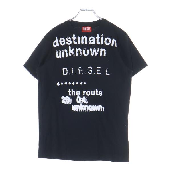 [商品番号]9226A070032[ブランド]DIESEL（ディーゼル）[モデル]T-DIEGOR-K63 クラック ロゴプリント クルーネック半袖Tシャツカットソー ブラック A11045[販売店舗]BRING オンラインショップ