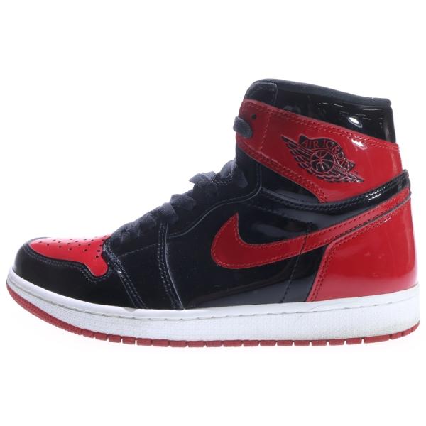 [商品番号]9226A160008[ブランド]NIKE（ナイキ）[モデル]AIR JORDAN 1 RETRO HIGH OG BRED PATENT エアジョーダン1 レトロ ブレッド パテント ハイカットスニーカー レッド/ブラック U...
