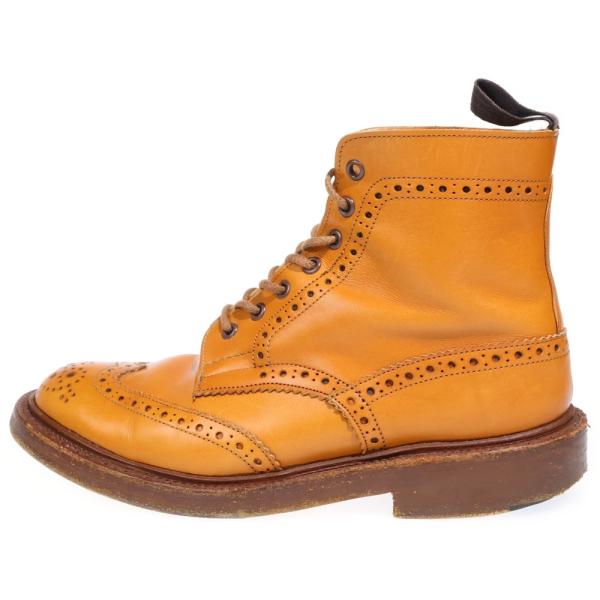 [商品番号]9226B040129[ブランド]Tricker's（トリッカーズ）[モデル]ACORN ANTIQUE BLOGUG BOOTS ウィングチップ レザー カントリーブーツ ブラウン S63412[販売店舗]BRING オンライ...