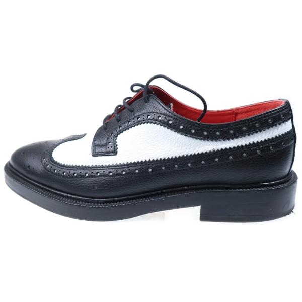 [商品番号]9226B040141[ブランド]Aime Leon Dore（エメレオンドレ）[モデル]20AW Spectators ウィングチップ フルブローグ レザー ドレスシューズ ビジネスシューズ ブラック/ホワイト FW20FD0...