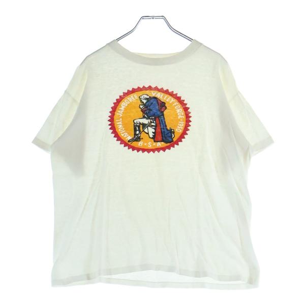 [商品番号]9226B070052[ブランド]VINTAGE（ヴィンテージ）[モデル]50s VINTAGE BSA ボーイスカウト 染み込み プリント Tシャツ ホワイト[販売店舗]BRING オンラインショップ