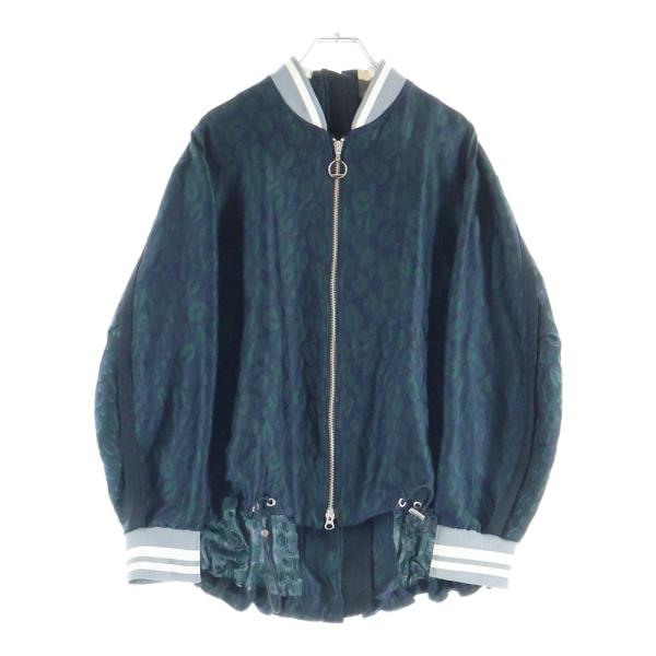 [商品番号]9226B090045[ブランド]Ujoh（ウジョー）[モデル]総柄 バックフロントジップ ドローコード ジャケット ダークグリーン UQ-Y04-201[販売店舗]BRING オンラインショップ