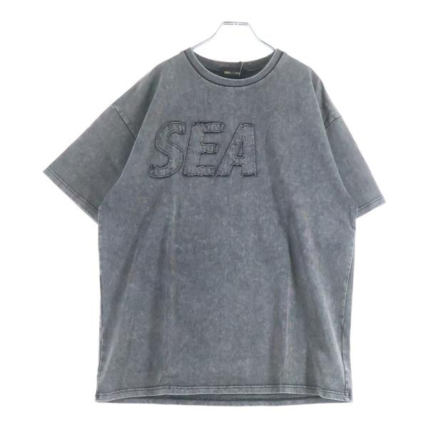 [商品番号]9226B120019[ブランド]WIND AND SEA（ウィンダンシー）[モデル]24SS HIGH SULFER S/S TEE ハイサルファー加工 ロゴ刺繍 半袖Tシャツ カットソー グレー WDS-O-SIG-24-Q...