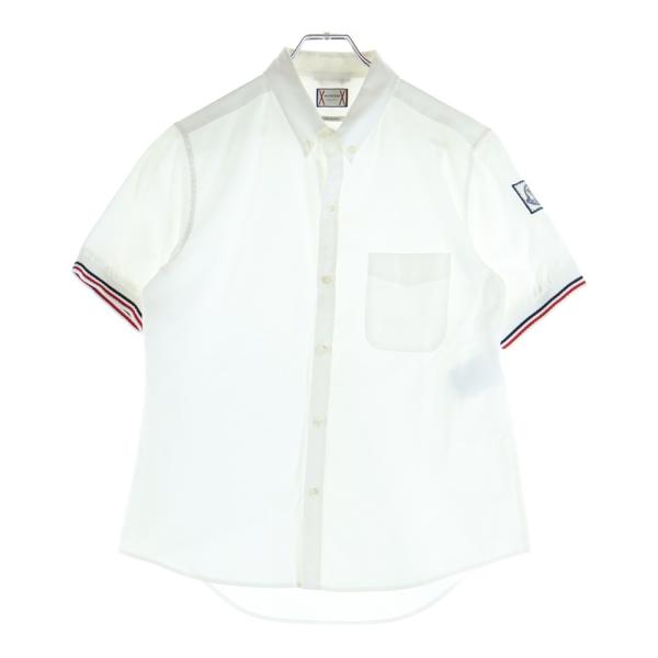 [商品番号]9226B150006[ブランド]MONCLER GAMME BLEU（モンクレール・ガム・ブルー）[モデル]17SS CAMICIA ボタンダウン 半袖シャツ ホワイト C13915330700 20838[販売店舗]BRIN...