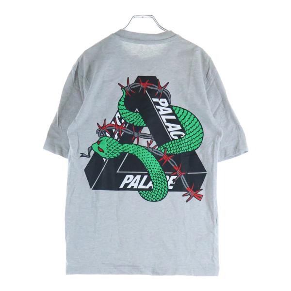 [商品番号]9226B170008[ブランド]Palace Skateboards（パレススケートボーズ）[モデル]Hesh Mit Fresh T-Shirt スネークロゴプリントクルーネック半袖Tシャツカットソー グレー[販売店舗]BR...
