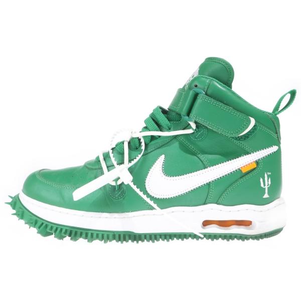 [商品番号]9226C080155[ブランド]NIKE（ナイキ）[モデル]×OFF-WHITE AIR FORCE1 MID SP L THR オフホワイト エアフォース1 ミッドカットスニーカー グリーン US13/31cm DR0500...