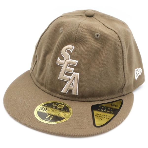 [商品番号]9226D210121[ブランド]WIND AND SEA（ウィンダンシー）[モデル]×NEW ERA 59 FIFTY RETRO CROWN CAP ニューエラ レトロ クラウン ロゴ刺繍 ベースボールキャップ 帽子 ブラウ...