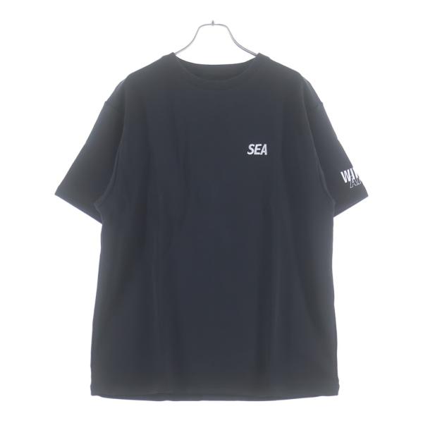 [商品番号]9226D210122[ブランド]WIND AND SEA（ウィンダンシー）[モデル]WIND AIR TEX S/S TEE ロゴ刺繍 クルーネック 半袖Tシャツ カットソー ブラック WDS-O-ESS-24--Q4-JER...