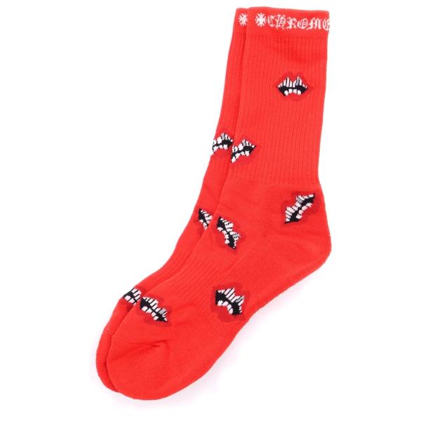 [商品番号]9226E030104[ブランド]CHROME HEARTS（クロムハーツ）[モデル]MATTY BOY CHOMPER SOCKS マッティボーイ チョンパー ソックス 靴下 レッド[販売店舗]OneStyle新宿店
