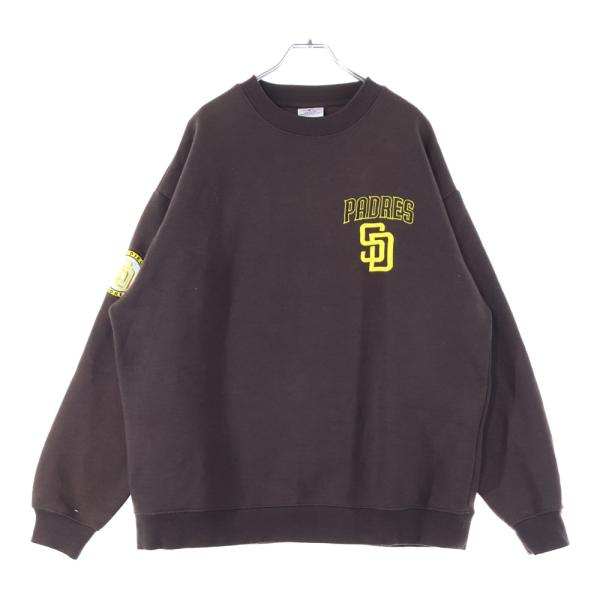 [商品番号]9625J030179[ブランド]GENUINE MERCHANDISE（ジェニュインマーチャンダイズ）[モデル]フロント刺繍 クルーネックスウェット トレーナー ブラウン[販売店舗]BRING オンラインショップ