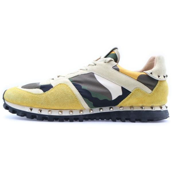 [商品番号]9626B160008[ブランド]VALENTINO GARAVANI（ヴァレンチノガラヴァーニ）[モデル]Rockstud Low ロックスタッズ ローカットスニーカー イエロー 42 FN952Y2[販売店舗]BRING オ...