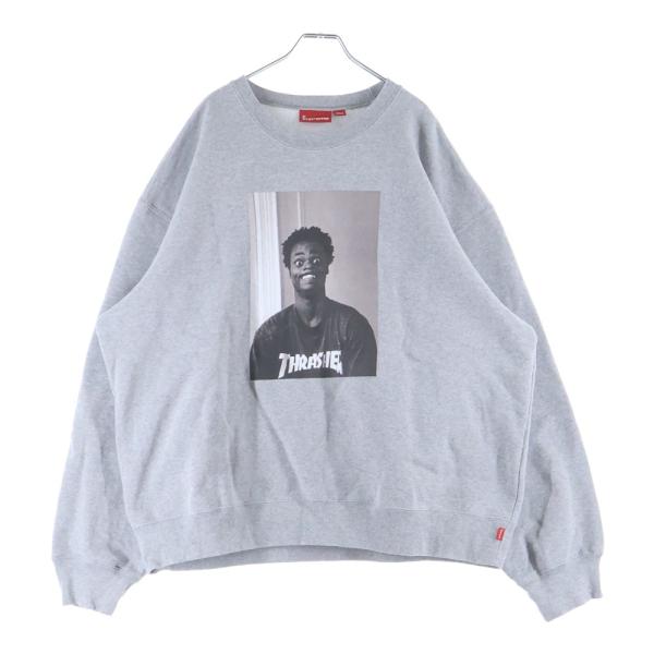 [商品番号]9726A190017[ブランド]SUPREME（シュプリーム）[モデル]24AW ×Thrasher Crewneck スラッシャー フォトプリント クルーネック スウェットトレーナー グレー[販売店舗]BRING大宮店