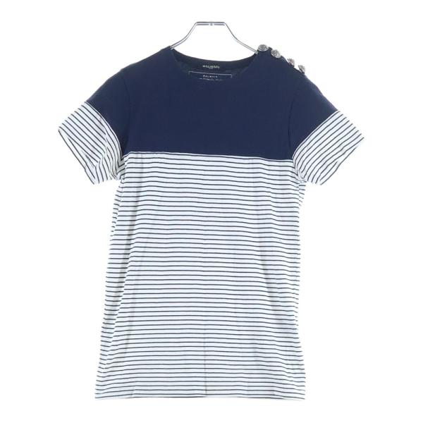 [商品番号]9726A260065[ブランド]BALMAIN（バルマン）[モデル]ボーダー半袖Tシャツ[販売店舗]BRING オンラインショップ