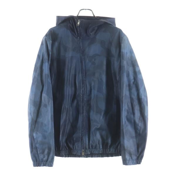 [商品番号]9726D120057[ブランド]Armani Exchange（アルマーニ エクスチェンジ）[モデル]レザーウインドブレーカー 迷彩 ブルー #XL 3ZZB50[販売店舗]BRING THRIFT CLOSET