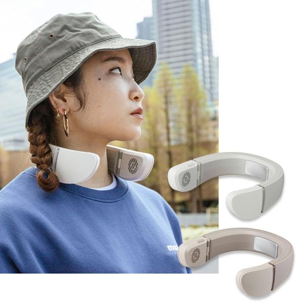 扇風機メーカーが作る、本格派の首から掛けるタイプの扇風機をご紹介です。ホット＆クール対応で、暑い時でも寒い時でも一年を通して活躍！ペルチェによる冷却とファンのハイブリット方式を採用。先端部に弱・中・強の3段階の風量切替が可能なファンが付いて...