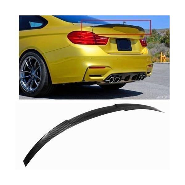 リアルカーボン繊維F82 車ーリアトランクトランクリッドスポイラーウイング用に変更bmw F82 M4 2015-2019 vパ商品説明2015-19 のためのbmw F82 M4 vパフォーマンススタイル炭素繊維トランクトランクリッドスポ...