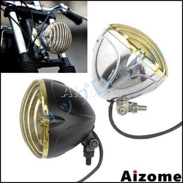 特徴:オールドスクールとレトロビレット焼きベゼルカバーとスカラップ彫刻バック低リアマウントポイントに光を得るとして低できるだけダウンSpringers最適、伸縮フォーク、ワイドと狭グライドH4電球高輝度に十分旅行夜間仕様:条件: 100% ...