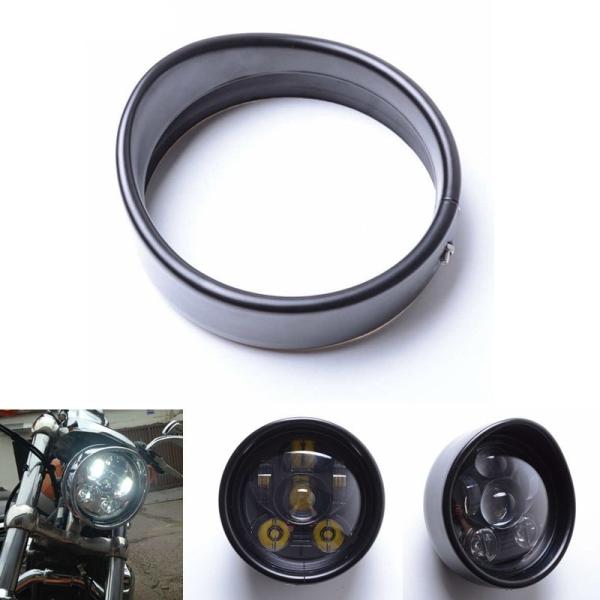 5.75 ''スポーツスターXL用ヘッドライトフレームトリムリング883883N 1200 Dyna 53/4インチバイザースタイルヘッドライトトリムリング69735-05 備品'05 VRSCB、'04-後で適合、XL883 3l、XL8...