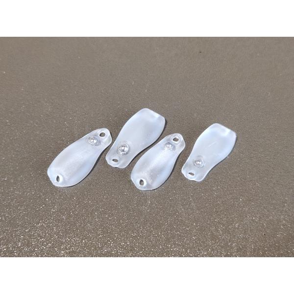 Anzy ブランク0.8ｇ2枚と0.5ｇ2枚の4枚セットです。自分で好きなカラーに塗装してオリジナルなAnzyを作っちゃいましょう。光造形3Dプリント製のため、未塗装状態では曇りガラスのような見た目ですが、クリア塗装を施すことにより透通った...