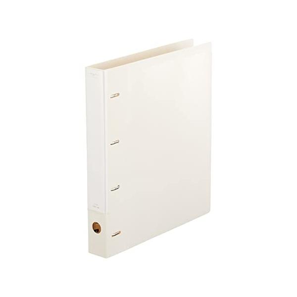 カラー：ミルキーホワイトサイズ：背幅41mmスタイル：A4【商品】お気に入りのコレクションをまとめて保管できるファイル【リング】ポケットや書類の端が揃って閲覧しやすいD型リング【表紙】A4クリヤーホルダーが入る表紙ポケット付き【機能】取り出...