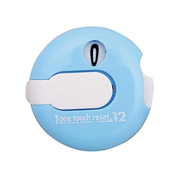 カラー：サックスサイズ：直径約30mm×厚み約15mm本体サイズ:直径約30mm×厚み約15mm/重量約3gパッケージサイズ:横約80mm×縦約130mm×厚約20mm/重量約12g素材:ABS樹脂生産国:日本1~12打までカウントOK・ワ...