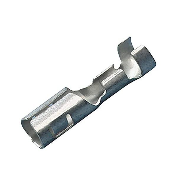 カラー：AV(S)0.5~2sq/メス/100個入スタイル：ギボシ端子(メス) 100個 通常品【仕様】適合コードサイズ:AV(S)0.50~2.00sq使用可能電力:DC12V・200W以下/DC24V・400W以下入数:100個