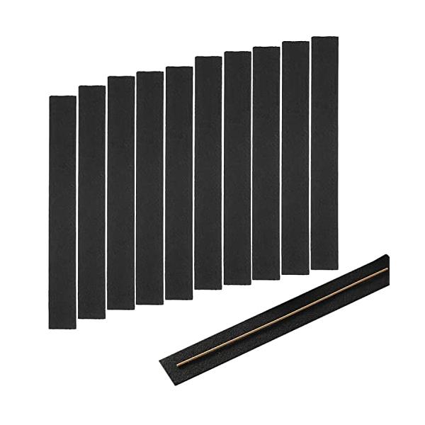 カラー：ブラックサイズ：23*3cm【お得なセット】長方形/3x23cm。10枚セット。こちらの横置き線香立て用防火フェルトシートセットは、、繰り返し利用できます、消耗品なので、とてもお得なセットになります、香炉を使用する機会が多い場合でも...