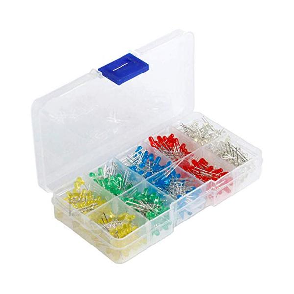 カラー：200個入3mm、5mm透明な発光ダイオード。ヘッドタイプ：丸型。 サイズが小さくて、輝度が高い、使用寿命が長いです。色：3mmの発光ダイオード：20pcs黄、20pcs緑、20pcs青、20pcs赤、20pcs白; 5mm発光ダイ...