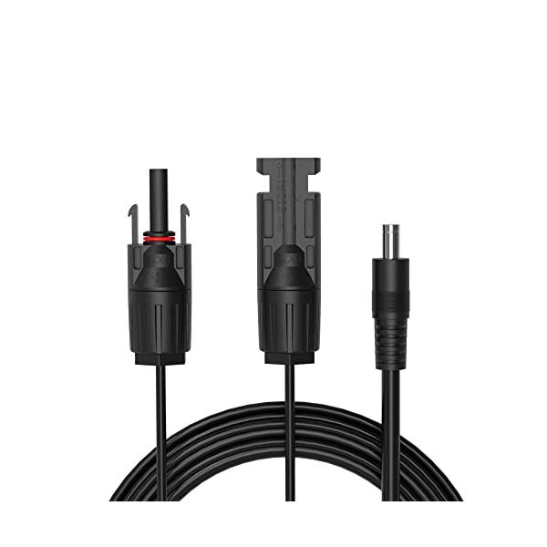 ALLPOWERS MC4からDC5521ソーラー充電用ケーブル