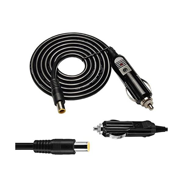 サイズ：1.5mこのDC 7909 (8mm)インターフェースを備えた車載充電器は、DC 7909 (8mm)インターフェースを備えたすべてのポータブル電源を充電できあす。【接続部分サイズ】内径：2.1mm　外径：5.5mm　長さ：1.5m...