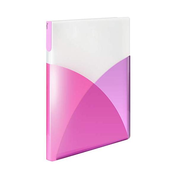 カラー：ラズベリーピンクスタイル：シンプル外形寸法:縦307mm×横230mm×背幅15mmポケット内寸:縦299mm×横220mm。A4サイズ(縦297mm×横210mm)向けポケットファイル。中紙無しのポケット40枚。書類の簡易保管に便...