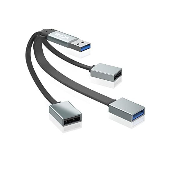 カラー：シルバースタイル：USB A 3-IN-1 HUB・【USB3.0 3ポート拡張】USB2.0より最大10倍の速度！3ポート拡張で同時に3台のUSB機器を接続可能！ご注意：このUSBハブ3.0は充電されていません。 USBハブとして...