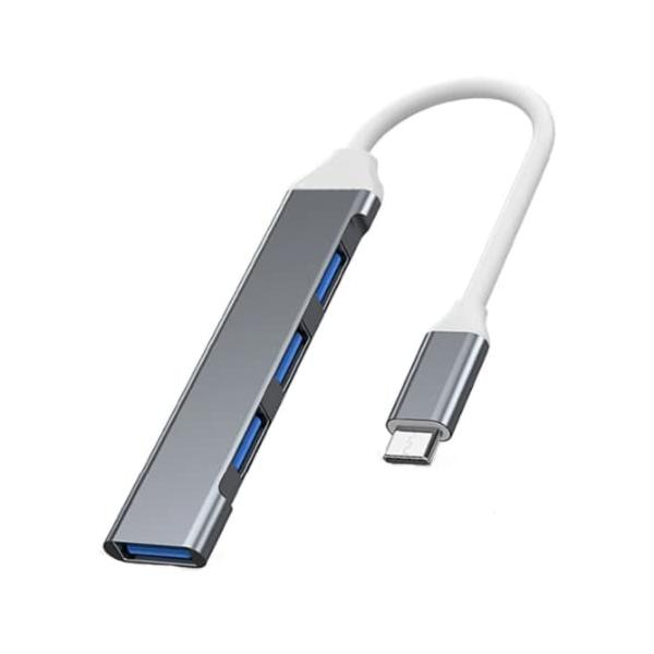 カラー：グレースタイル：Type Cハブ#1?【Type-C ハブ 4in 1】ノートPCまたはデスクPCのUSB Type-Cポートを多くのポートへ拡張利用できます。?【プラグ＆プレイ】ドライバー不要、プラグ＆プレイ 。軽量約30グラムの...