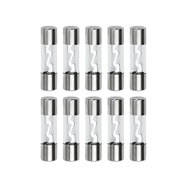 サイズ：20 AmpAGU ヒューズニッケルメッキ10個入り20 Amp