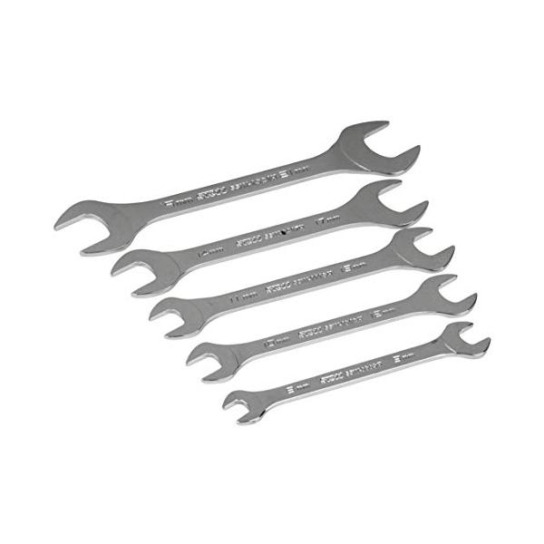 カラー：シルバーサイズ：5本組用途:六角ボルト・ナットの締付け、緩め作業仕様1:台車、机、椅子等のキャスターの取り付け、電動工具のアクセサリーの交換に最適仕様2:レンチホルダー付き仕様3:5本組スパナ部厚さ:3.0mm