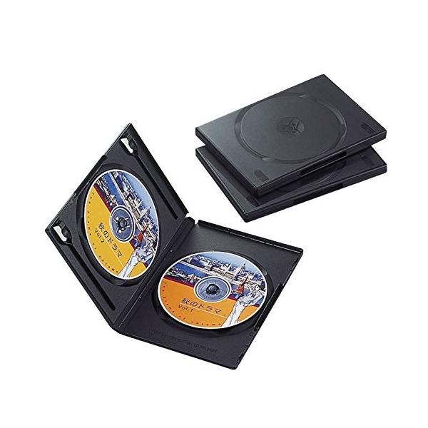 カラー：ブラックサイズ：3枚セット増え続けるD V Dの収納に便利!軽くて割れにくいポリプロピレン樹脂製。分類に便利な背ラベル＆アイコンシール付き。2枚収納、お得な3枚組。材質:PP(ポリプロピレン)収納枚数:2枚入り数:3インデックスシー...