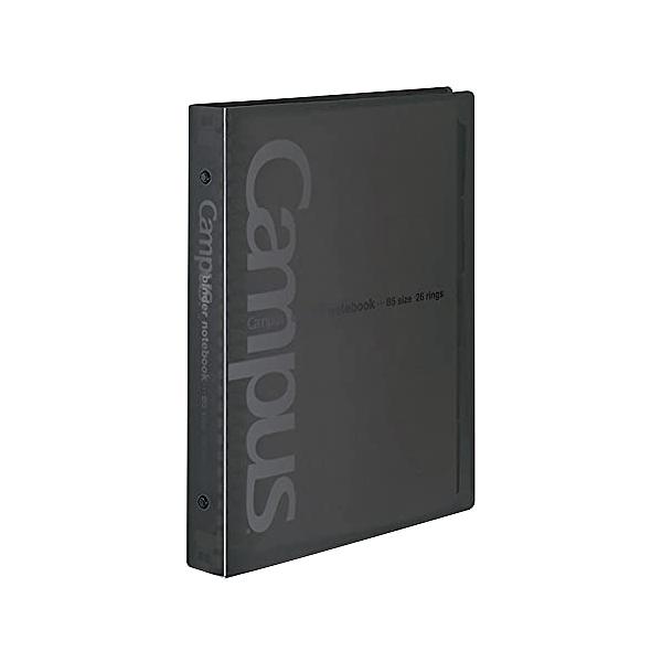 カラー：ブラック色:黒表紙ととじ具は分別廃棄できるサイズ:B5縦穴数:26穴収容枚数:約150枚まで書類をしっかり固定する、丈夫な金属とじ具を採用。表紙ととじ具は分別廃棄できます。