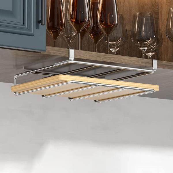 カラー：シルバーサイズ：シルバー/25.8cm奥行戸棚下まな板ホルダースタイル：B戸棚下まな板ホルダー・ステンレス本色取付可能な吊り下げ戸棚:棚板の厚さ約1.5~2cmまでに対応収納可能なまな板:厚み約3.2cm以下のまな板サイズ:約W26...