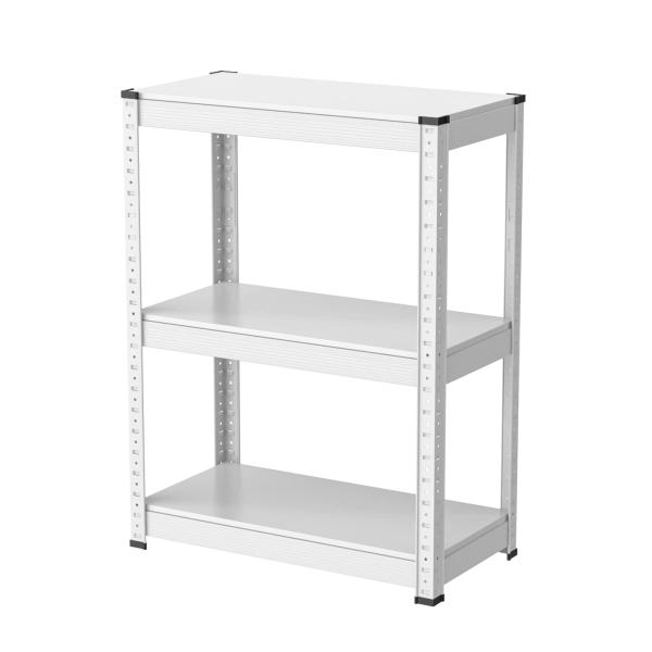 カラー：ホワイトサイズ：幅60×奥行30×高さ80cmスタイル：モダン商品サイズ（cm）：幅約60×奥行約30×高さ約80 付属棚板:3枚(段) 積載空間数:2耐荷重：棚1段あたり120kg ※耐荷重は測定値であり値ではありません。材質：ス...