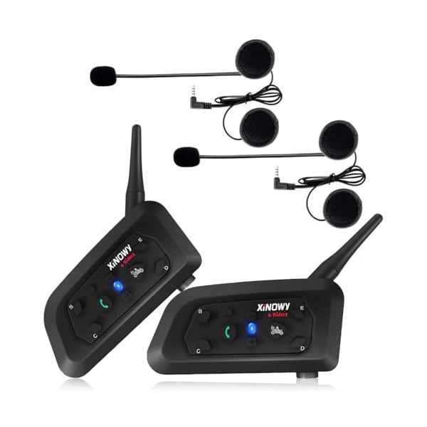 サイズ：v6pro 2台【ハンズフリーで会話ができる】 ボタンを長押す必要なくワンタッチで 相手を切換えハンドフリーで同時に双方が話せる。ペアリンググループの最大個数が6個となり通話は1対1となります。最大6台接続可能で、2台間でハンズフリ...